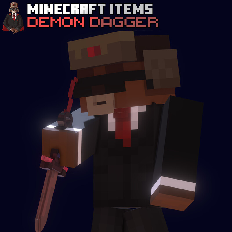 ArtStation - Minecraft Demon Dagger
