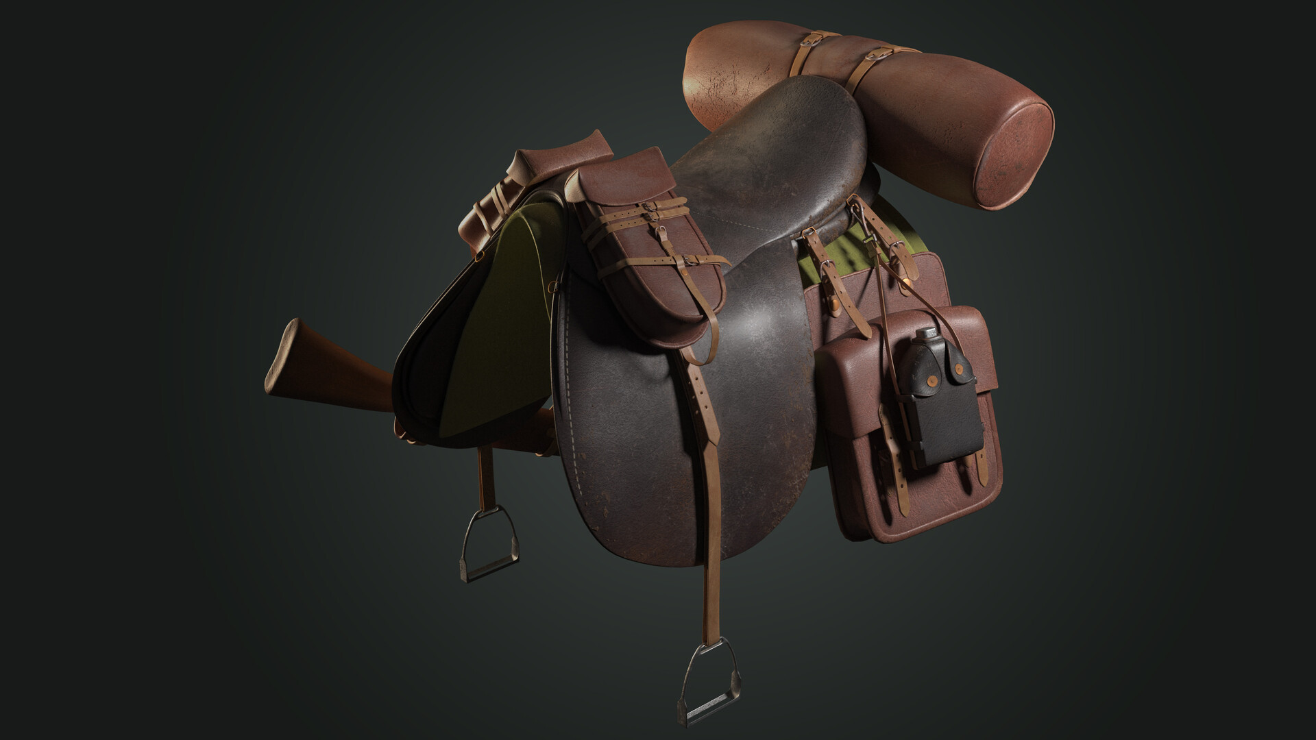 ArtStation - Saddle - 3D Asset