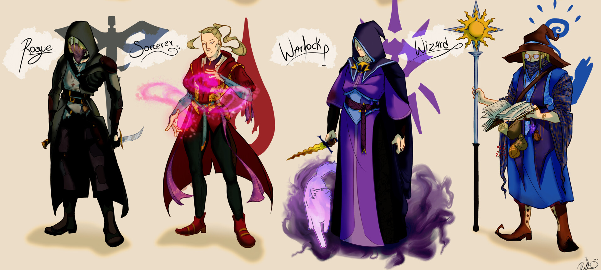 ArtStation - 12 DnD Classes (Commission)