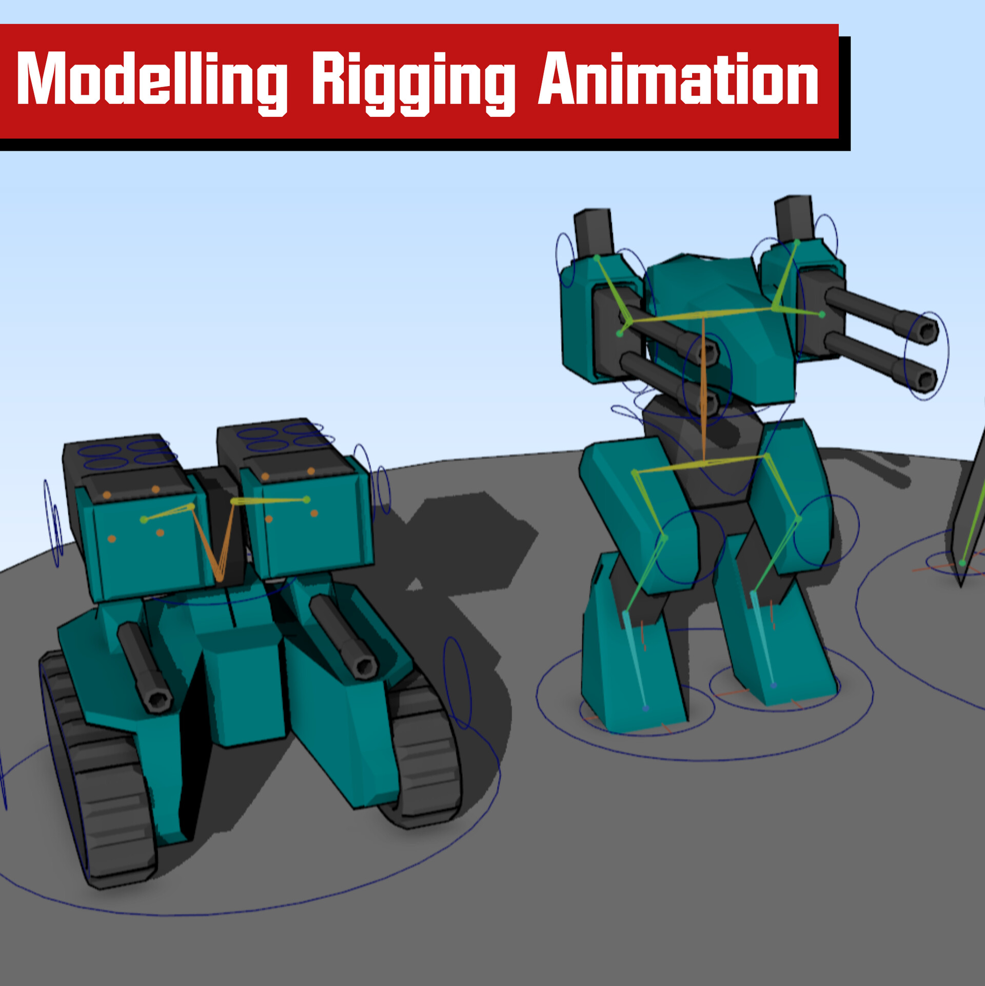 ArtStation - Interchangeable Robot Rigs
