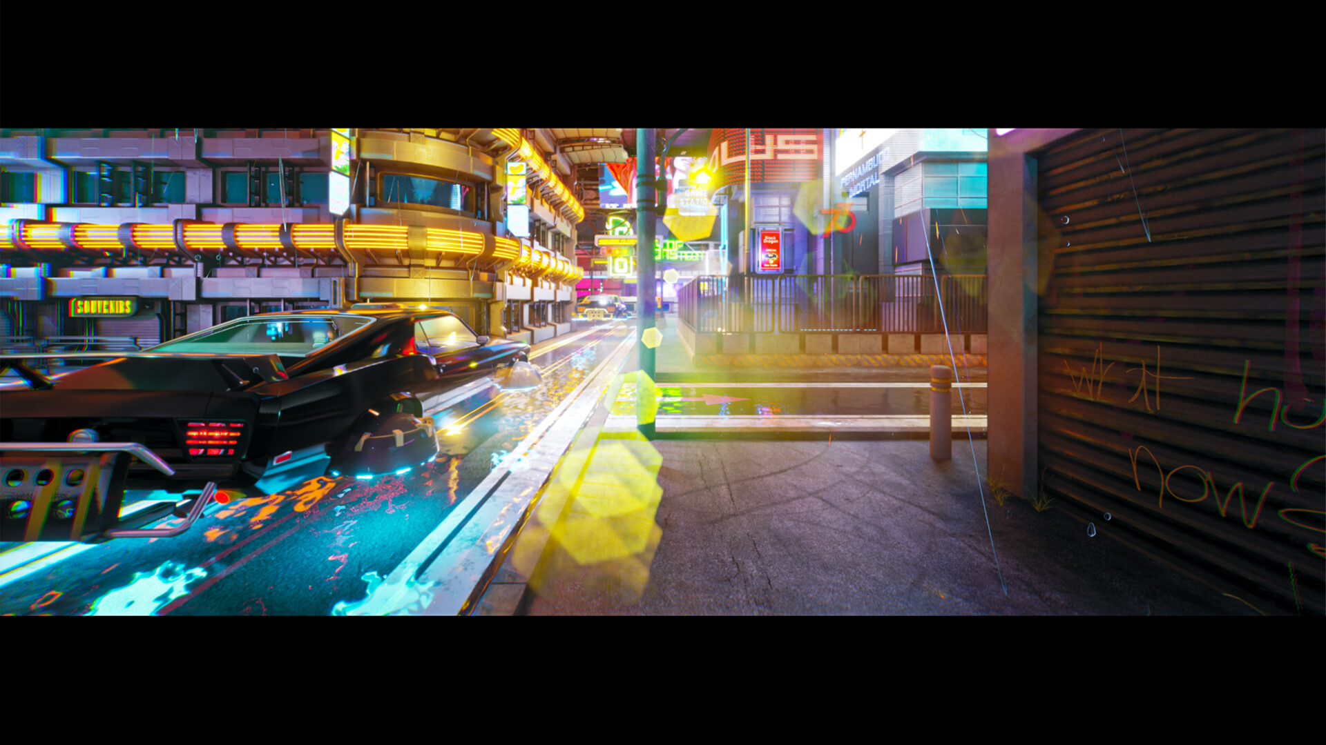 ArtStation - Cyberpunk Level Design Environment