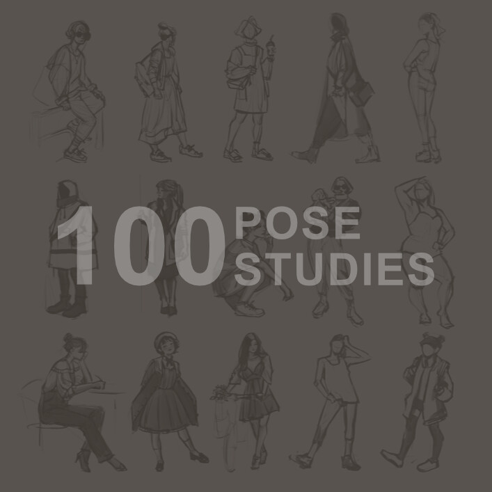 ArtStation - 100 Pose studies