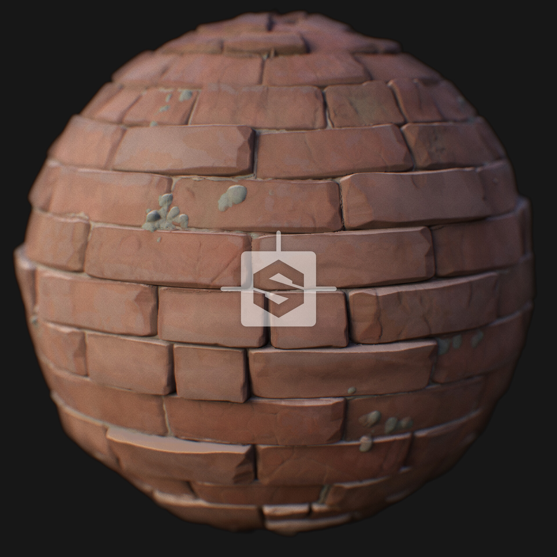 ArtStation - Stylized Brick Material