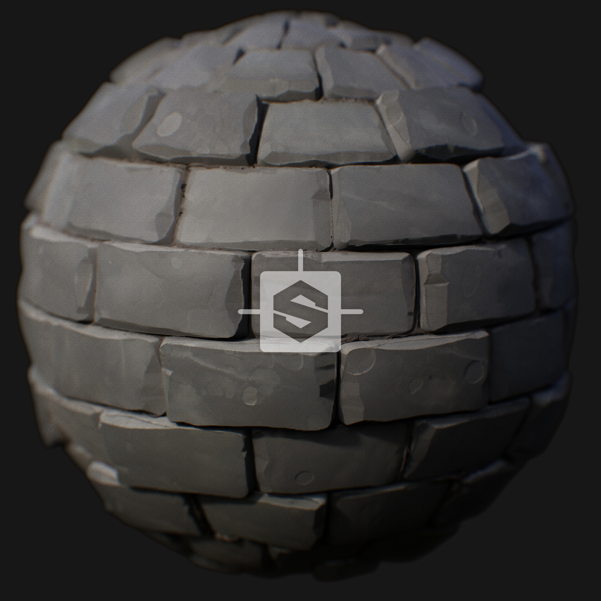 ArtStation - Stylized Brick Material