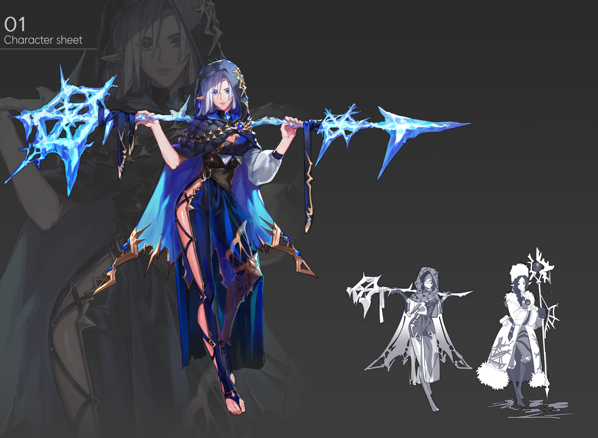ArtStation - Ice Wizard character sheet