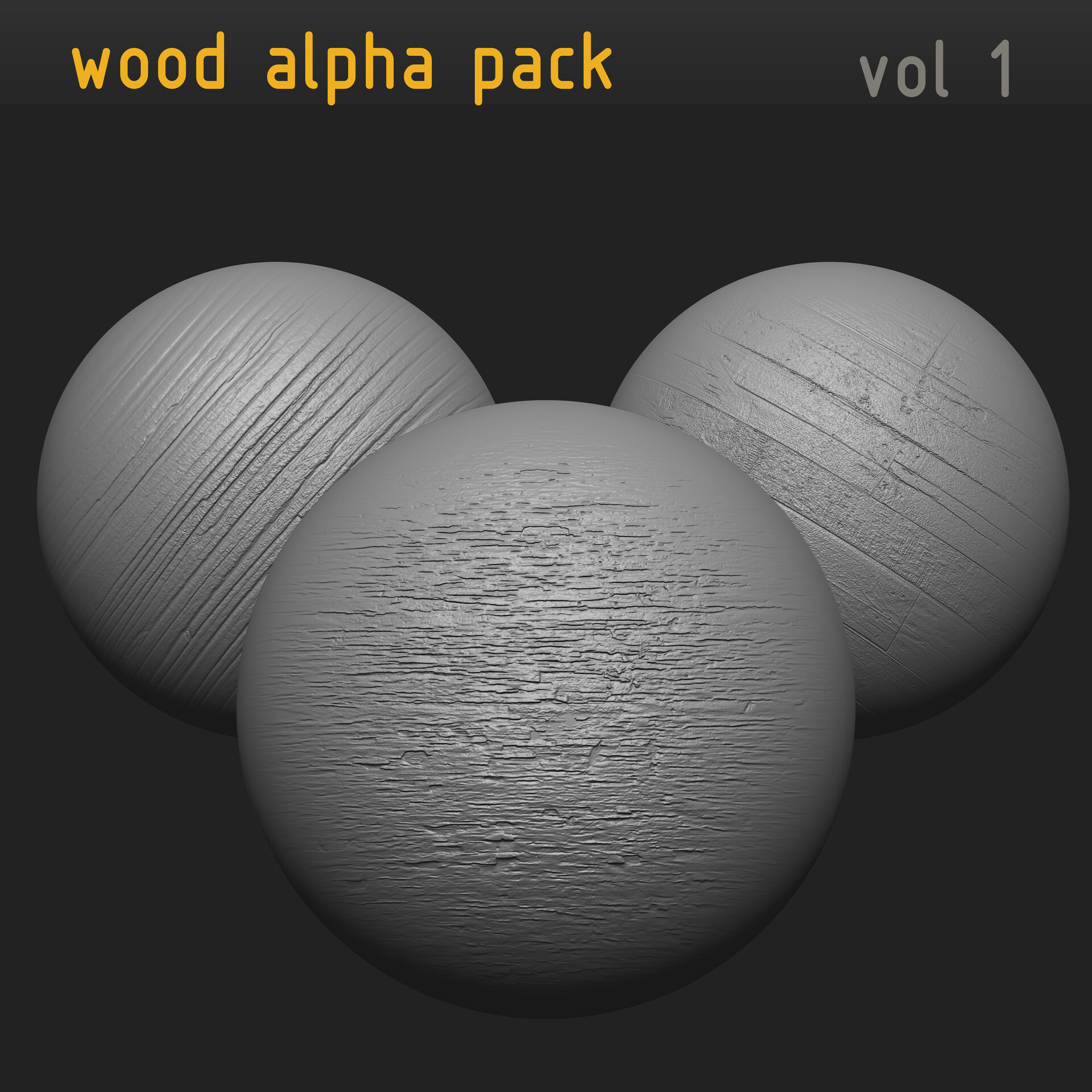 ArtStation - wood alpha pack