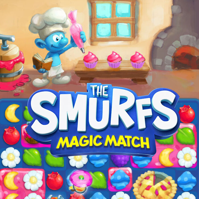 ArtStation - Smurfs Magic Match