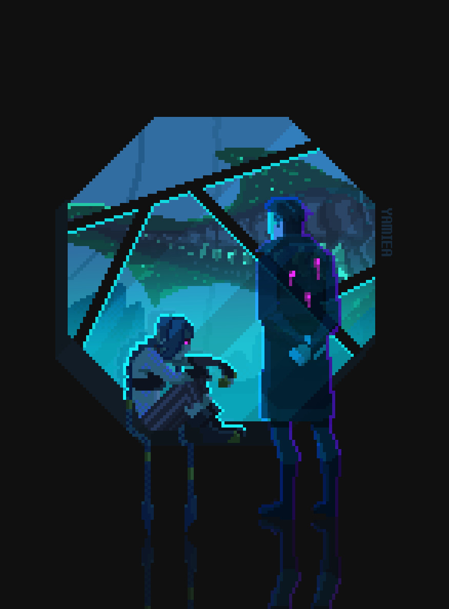 ArtStation - Arcane [ Silco and Jinx pixel art triptych ]