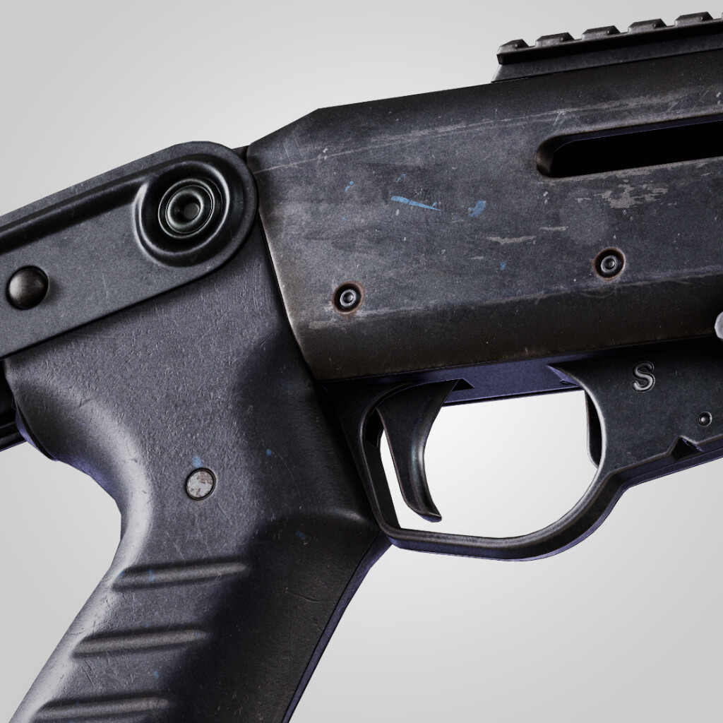 ArtStation - Spas 12 Remake - Rust