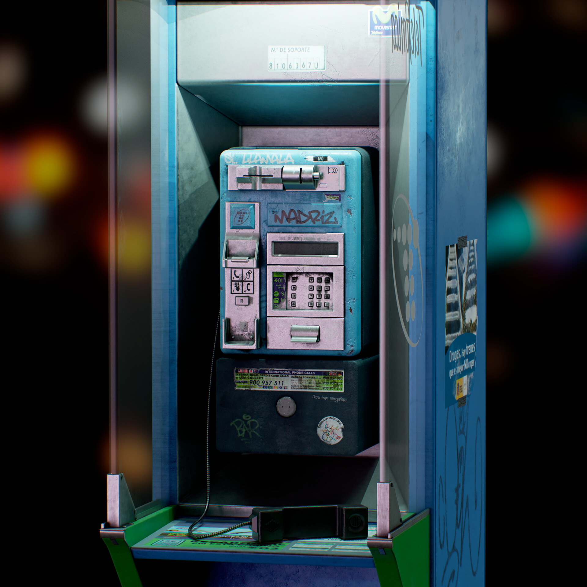 ArtStation - Telefonica Phone Booth