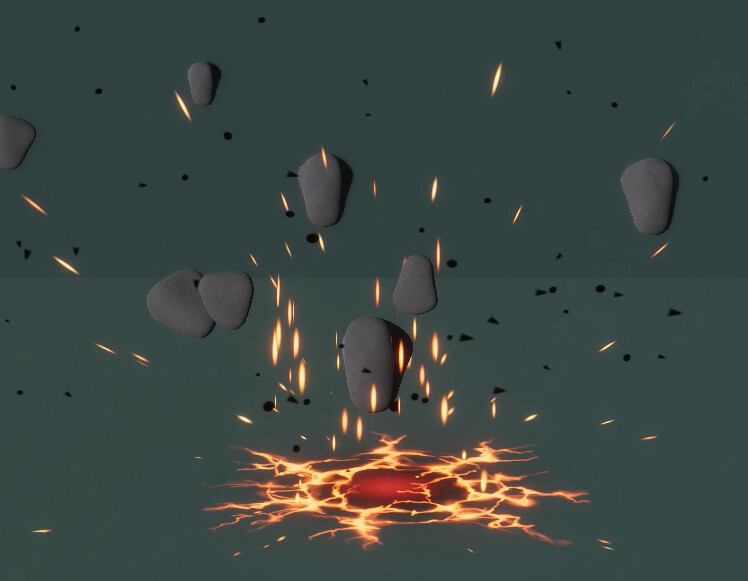 ArtStation - Stone Throwing skill