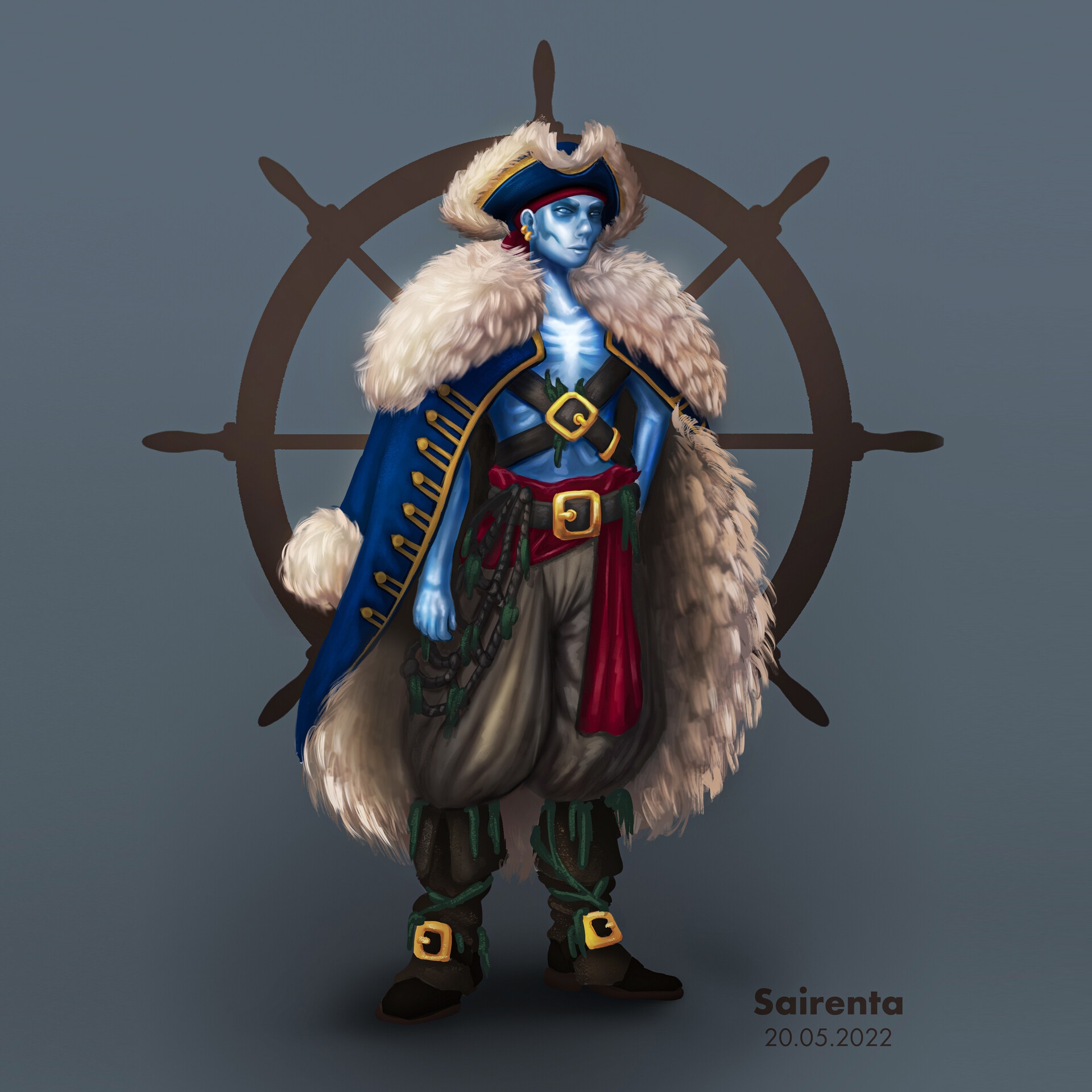 ArtStation - Character design - Ice pirate