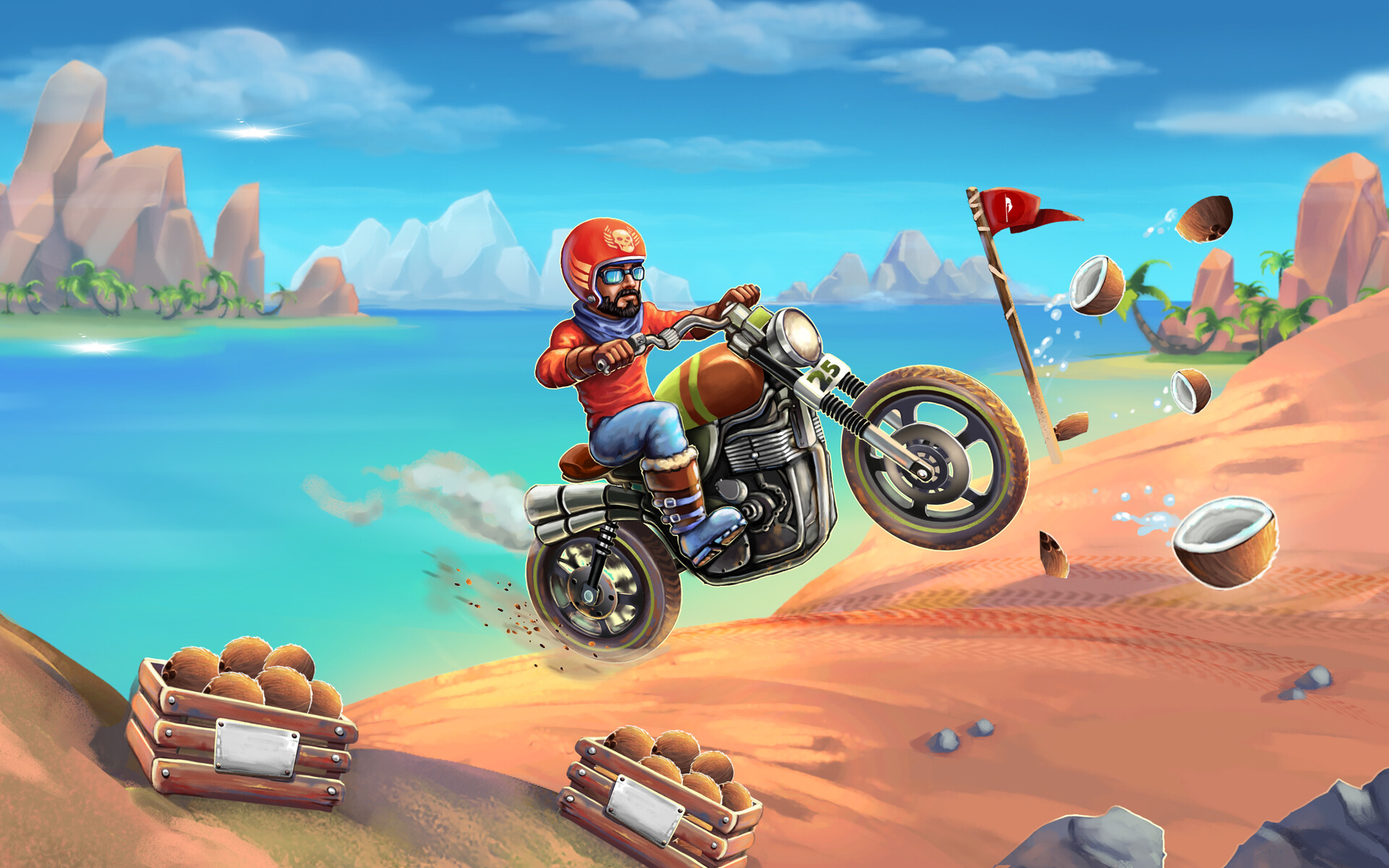 ArtStation - Motorbike 2D artwork