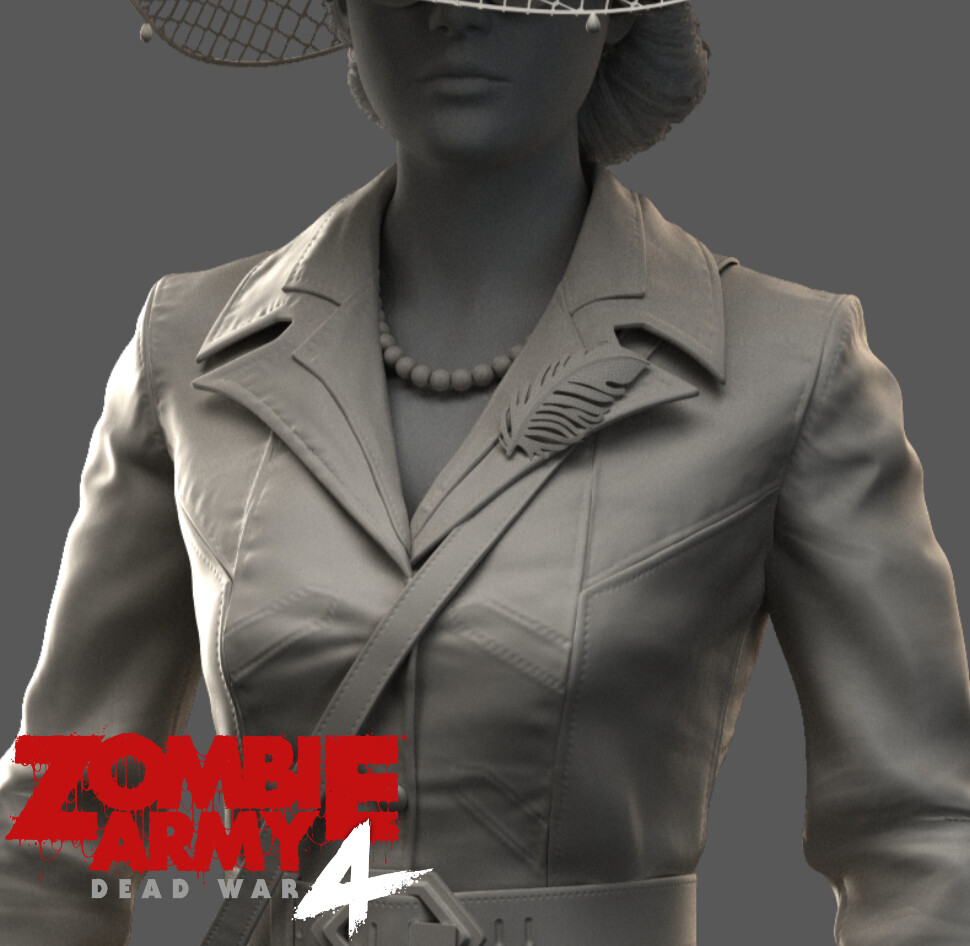 ArtStation - Marie Lounge Singer Skin - Zombie Army 4