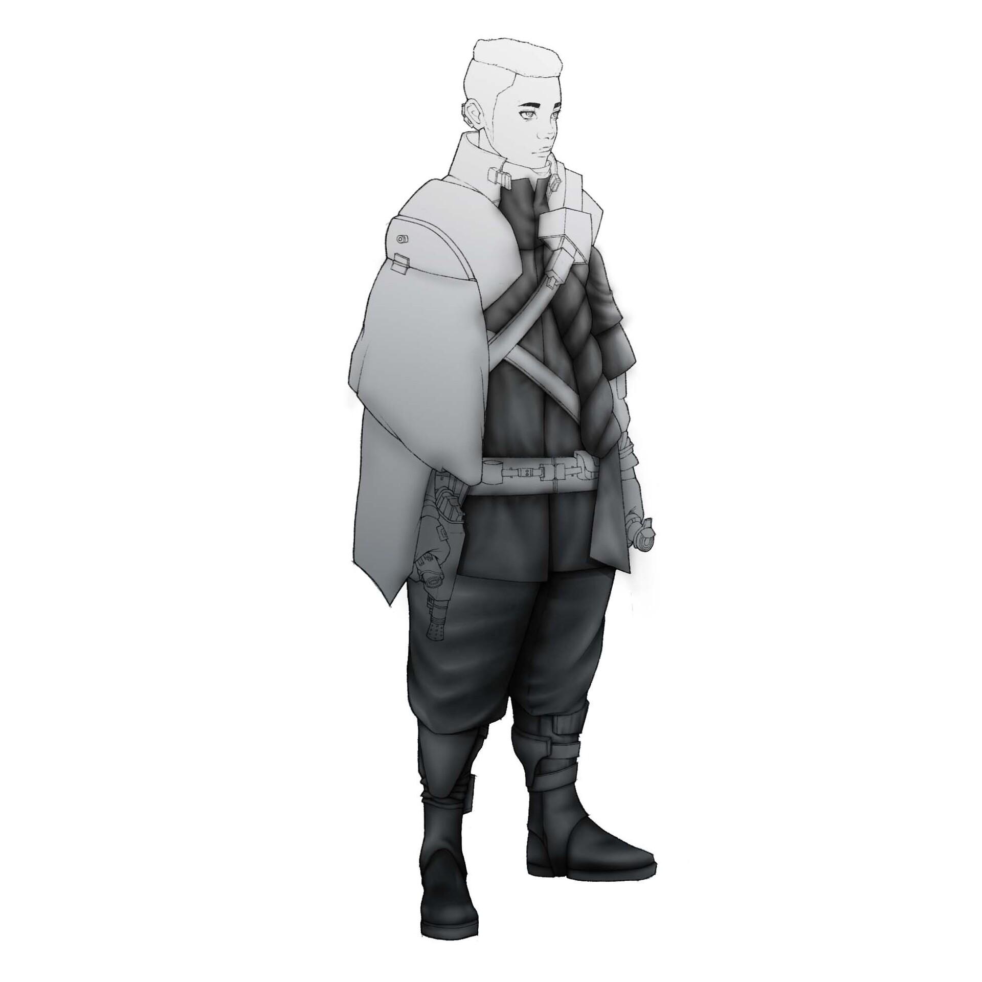 ArtStation - Afro Jedi (shading)