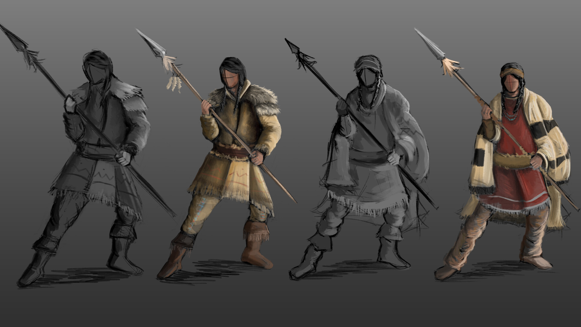 ArtStation - Y1 Uni project- Native American character design