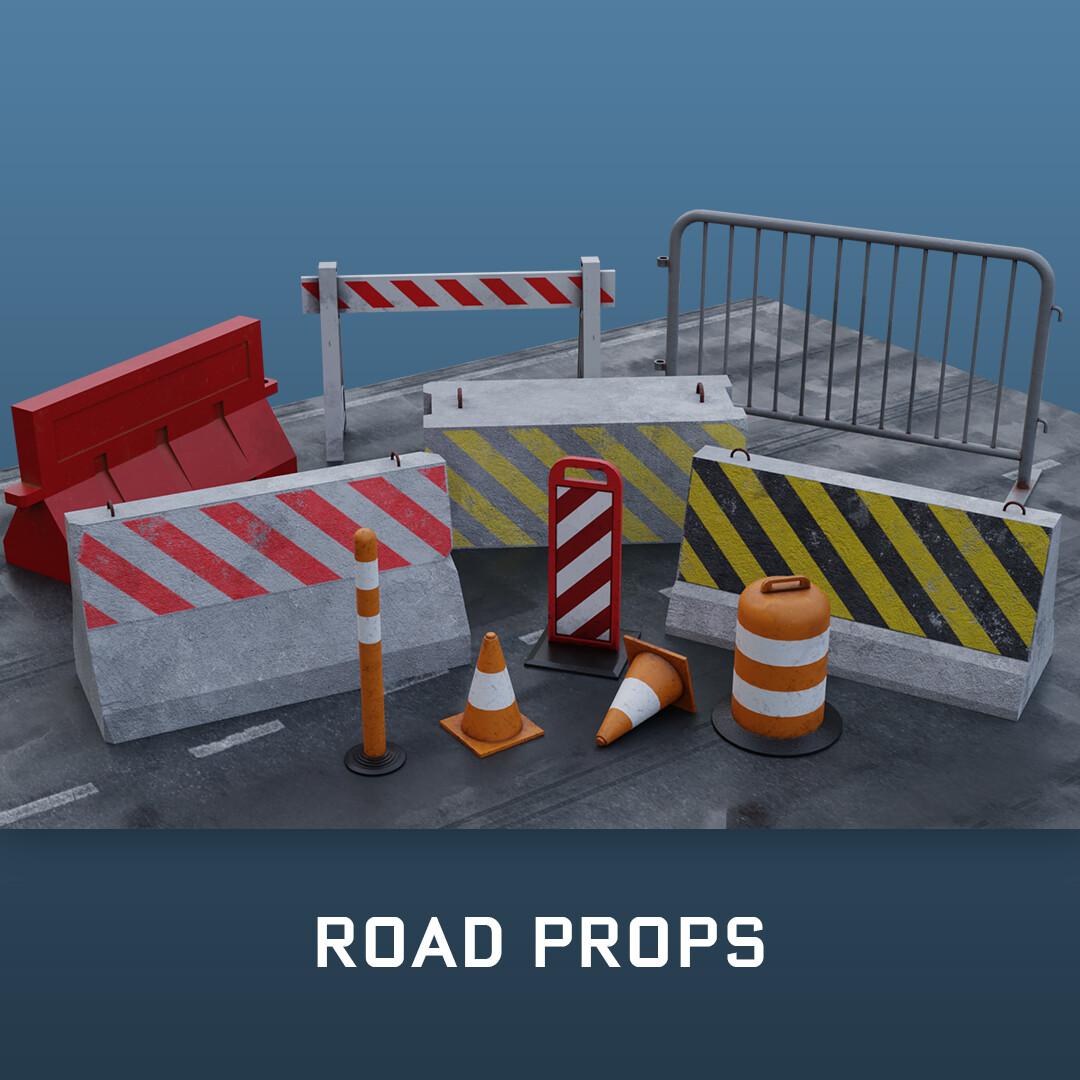 ArtStation - Road Props