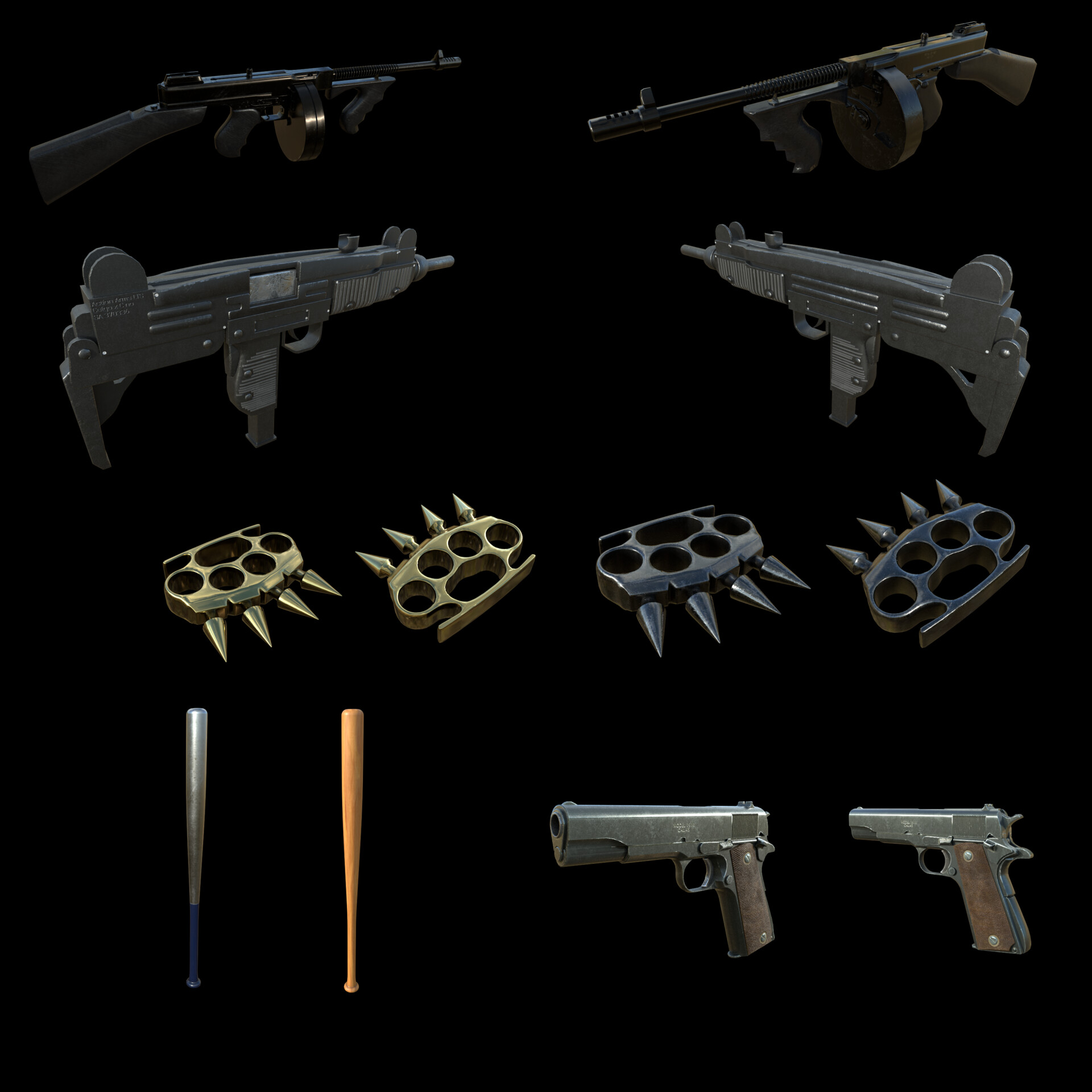 ArtStation - Weapon Props