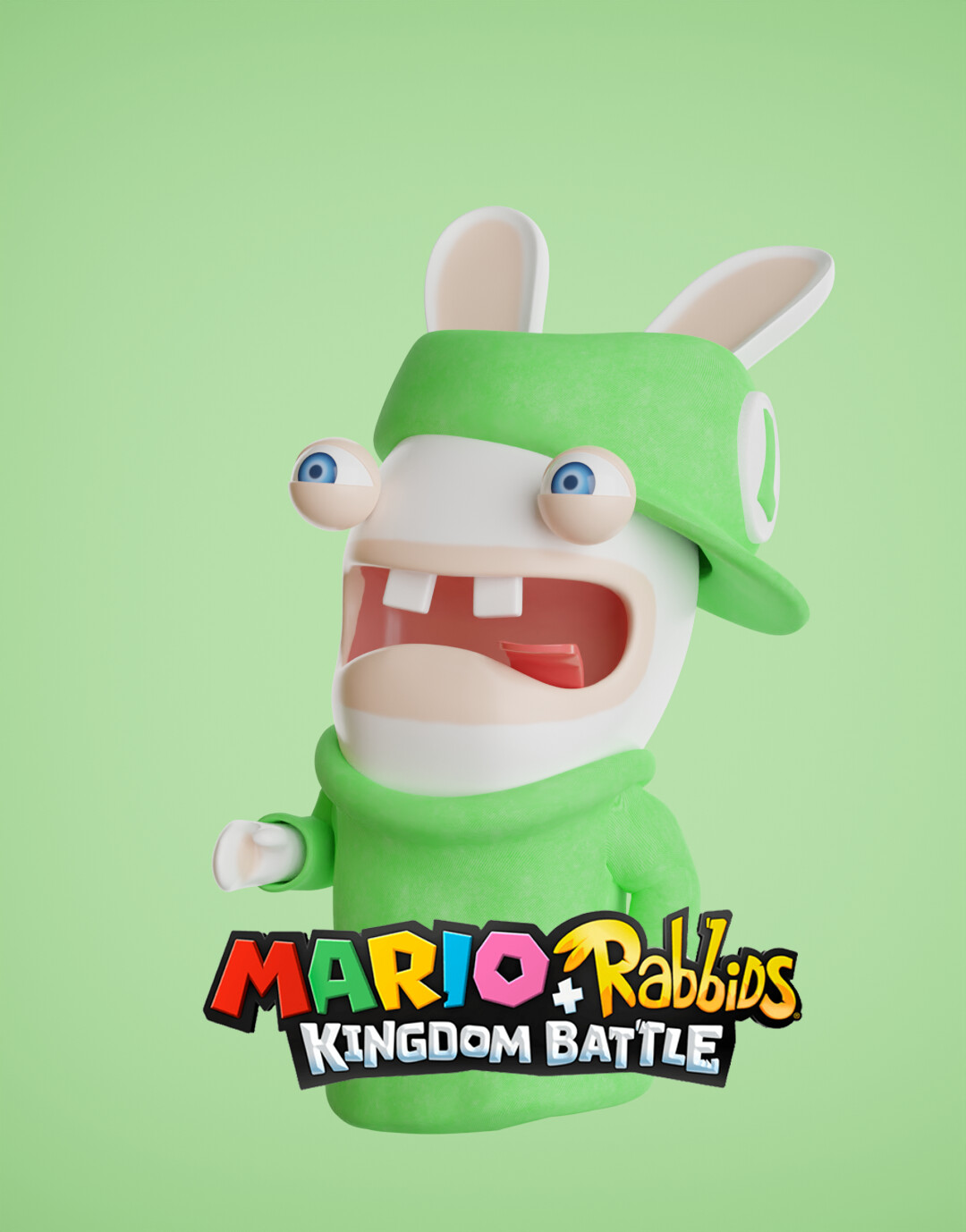 ArtStation - Animated Rabbid Luigi - Fan Art