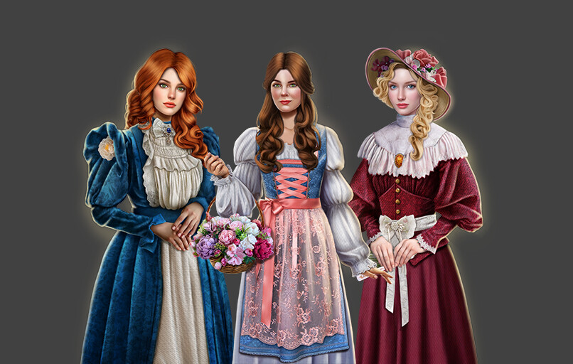 ArtStation - Characters for a visual novel