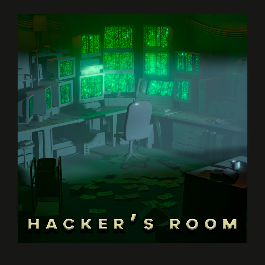 ArtStation - Hacker's Room