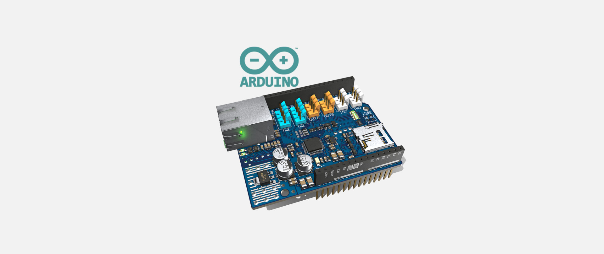 ArtStation - 3D Model Arduino Ethernet Shield V2