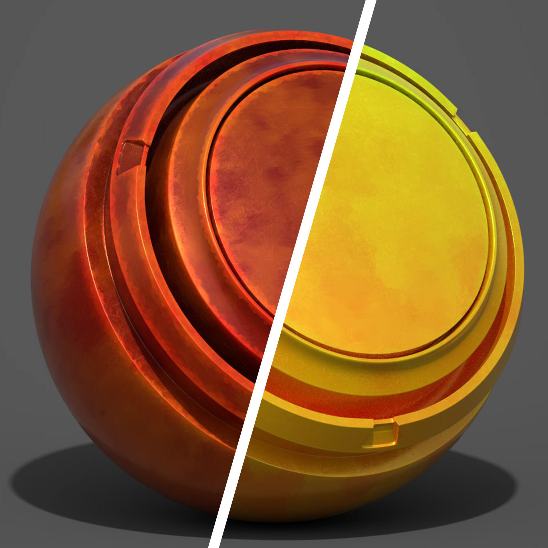 ArtStation - Stylized Copper & Gold Smart Materials