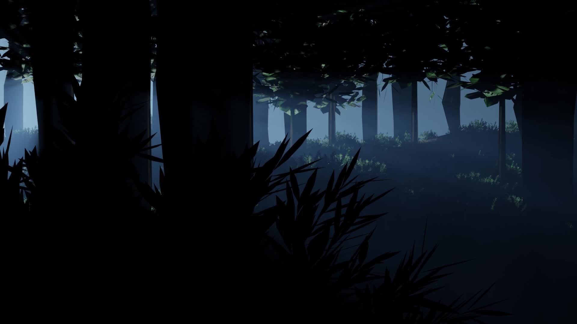 ArtStation - Forest at Night