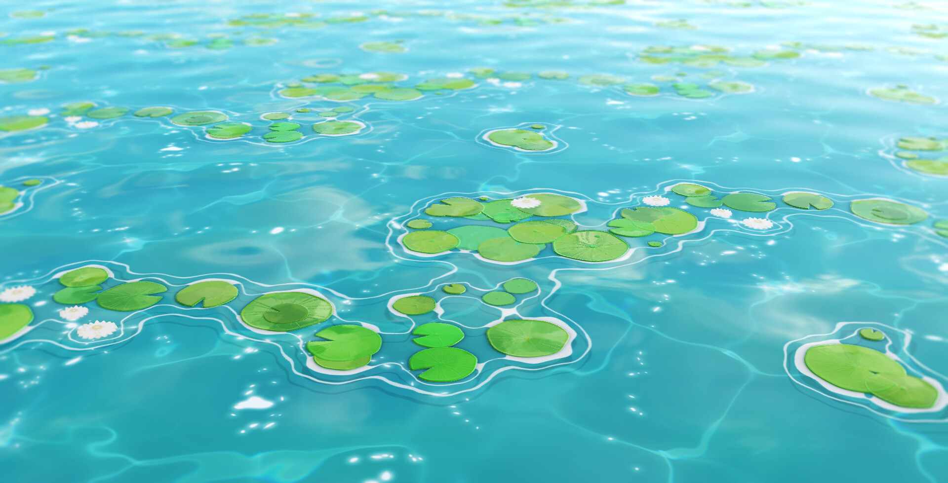 ArtStation - Stylized Lake-face_Substance Designer