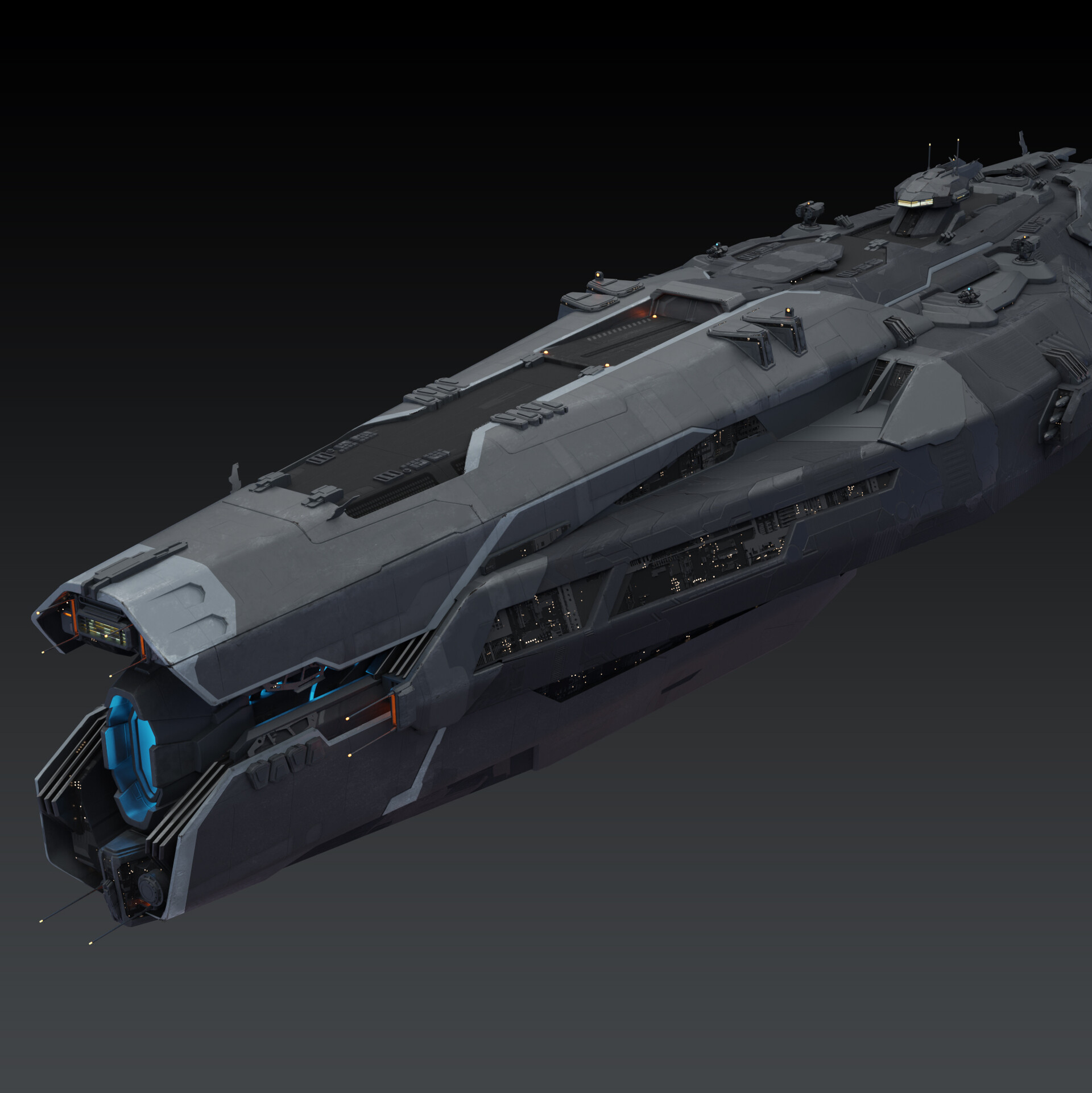 ArtStation - Space Battle Ship