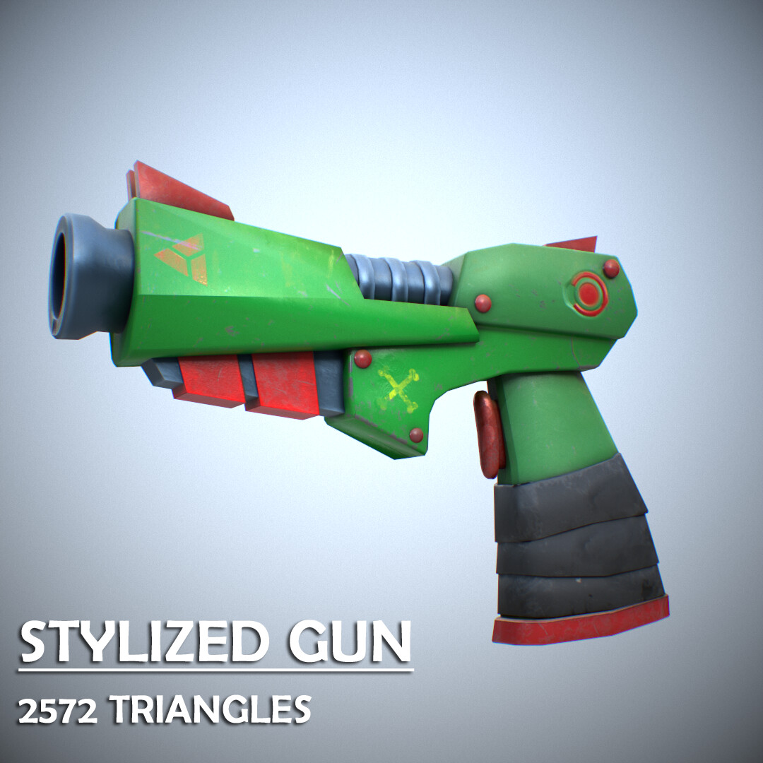 ArtStation - Stylized Gun