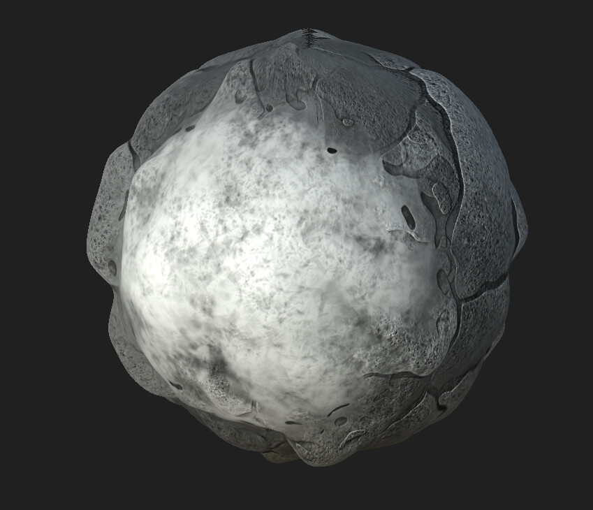 ArtStation - Snowball on a stone