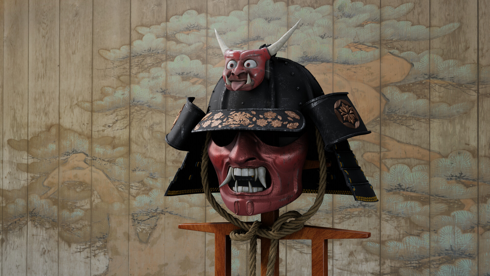 ArtStation - Samurai Helmet