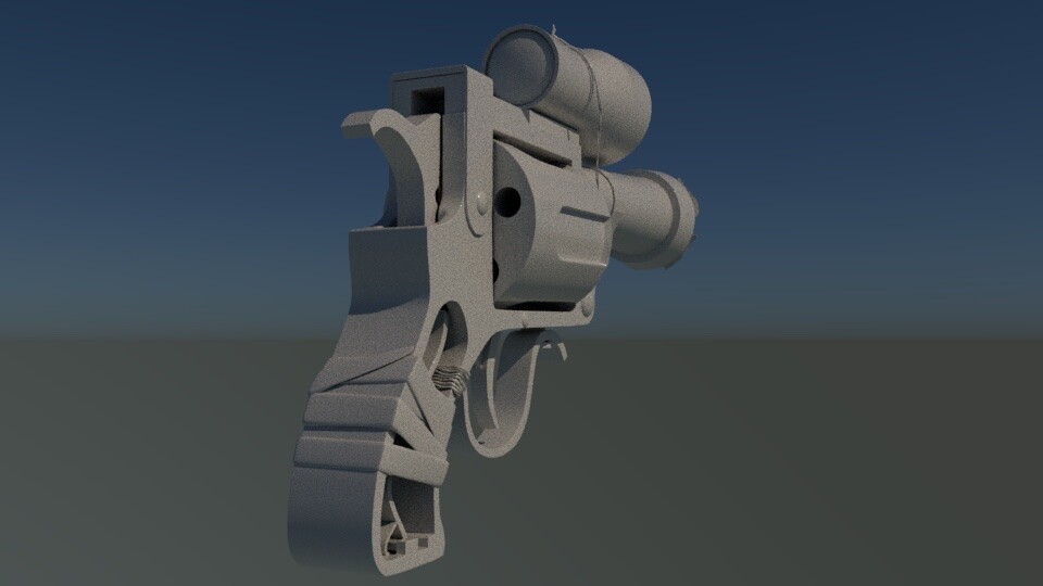 ArtStation - Gun 3d model