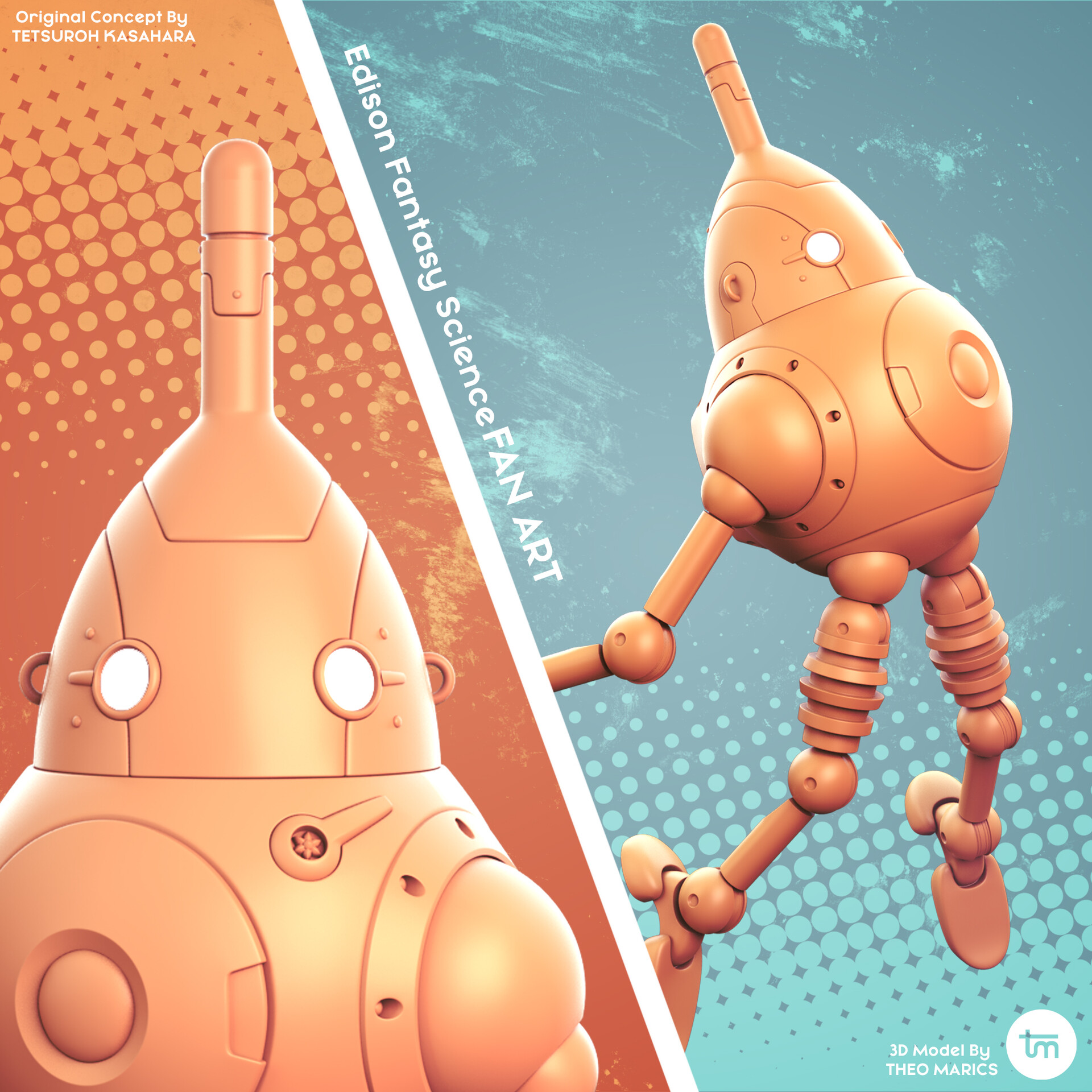 ArtStation - Edison Fantasy Science - Edison's Robot - Fan Art