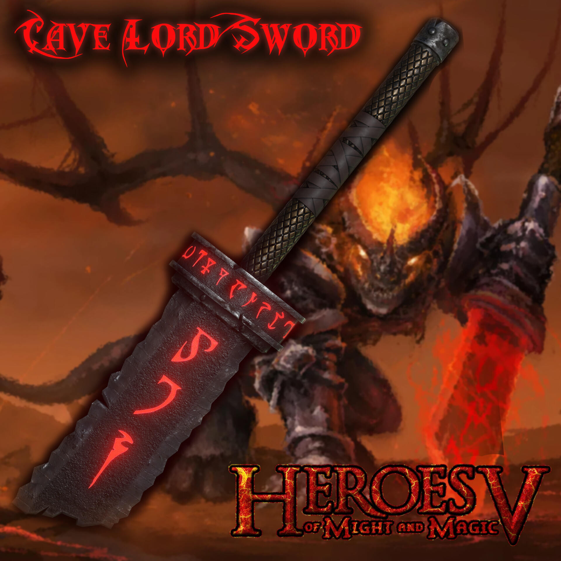 ArtStation - The Pit Lord Sword. HoMM V. Fan Art