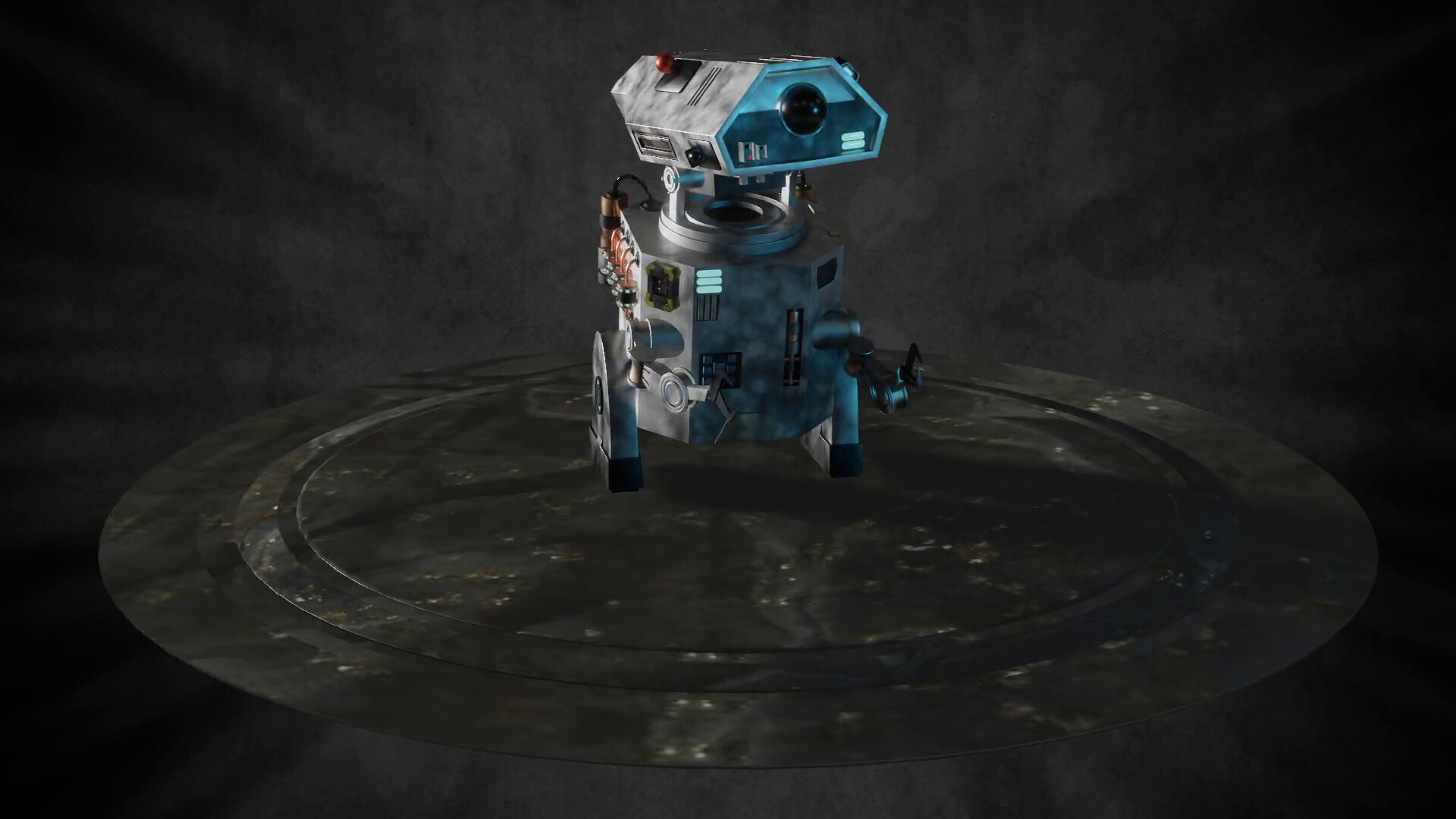 ArtStation - 3D Metallic Robot Enemy Model