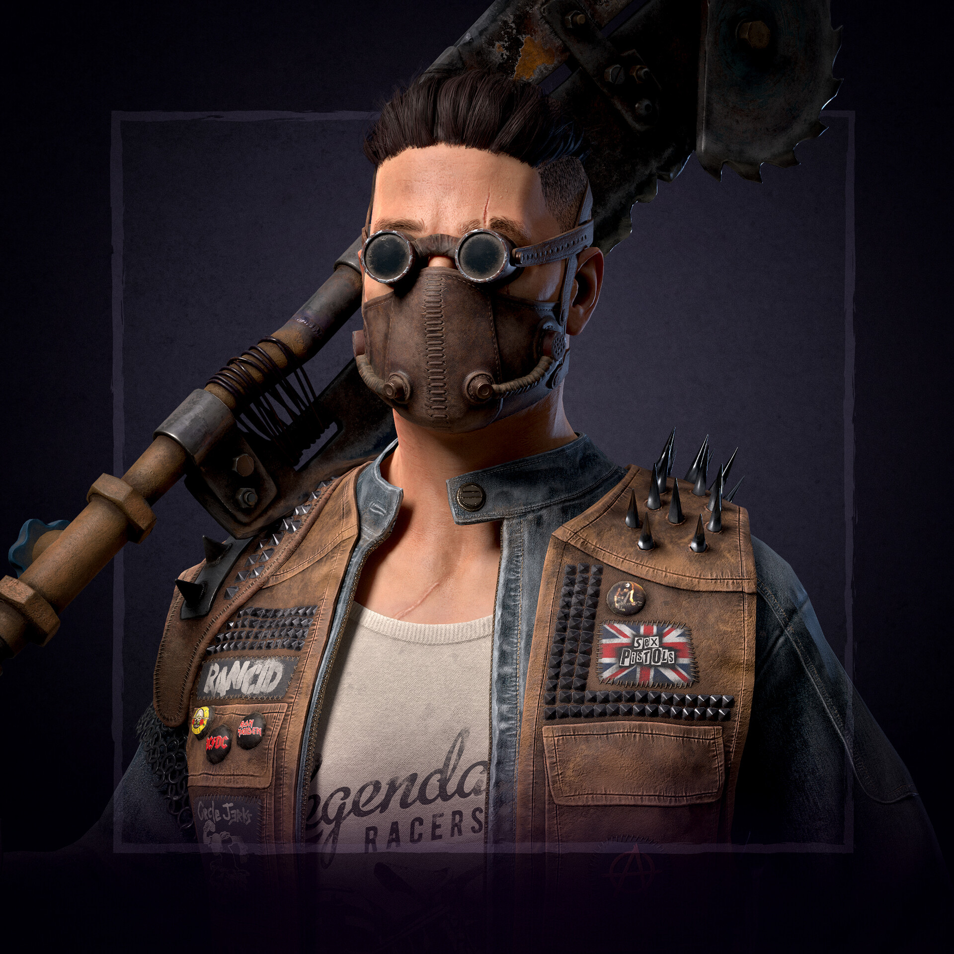 ArtStation - Alexander: Post-apocalyptic fighter