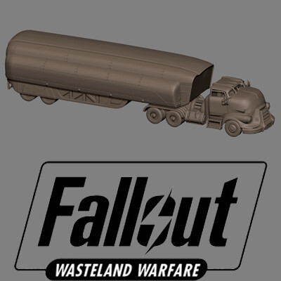 Sean H Bullough - Fallout - Wasteland Warfare Semi Truck and Trailers