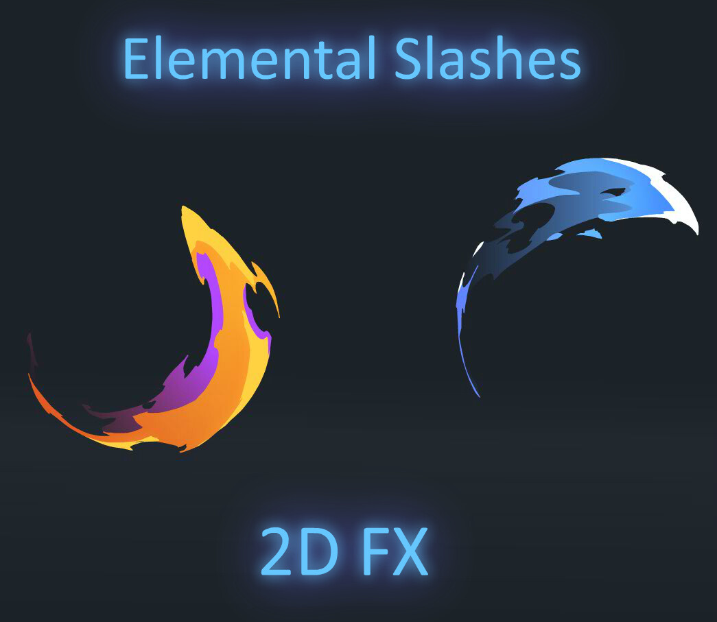 ArtStation - Elemental Slashes 2D FX Animation