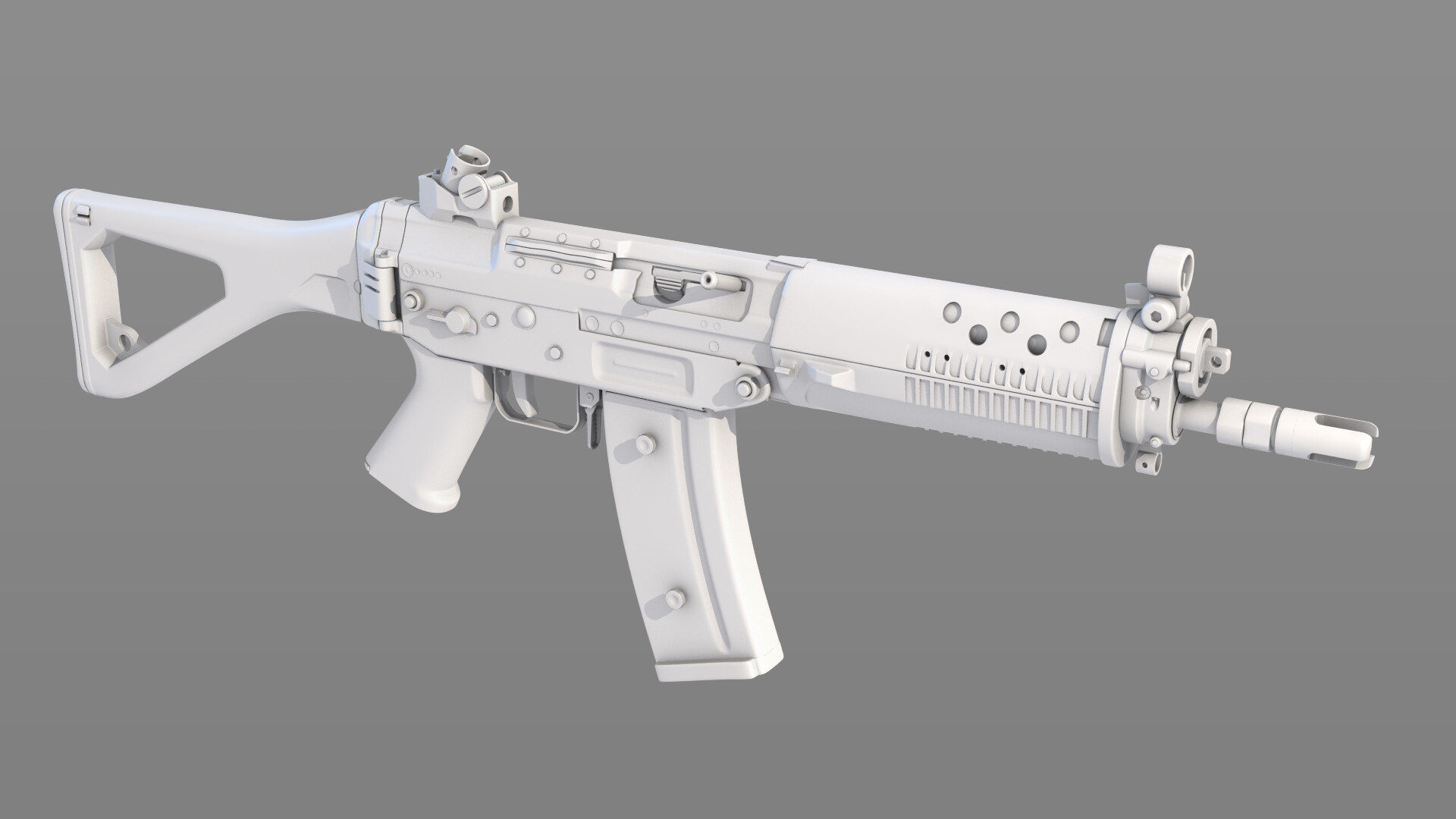 ArtStation - SIG SG 552 Commando High Poly