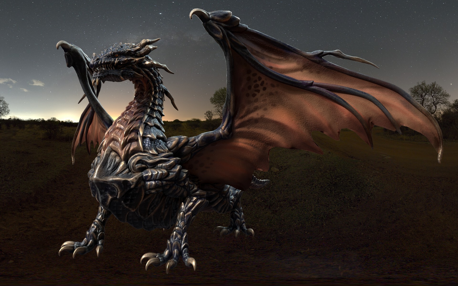 ArtStation - Dragon Realistic ver. 3D Model