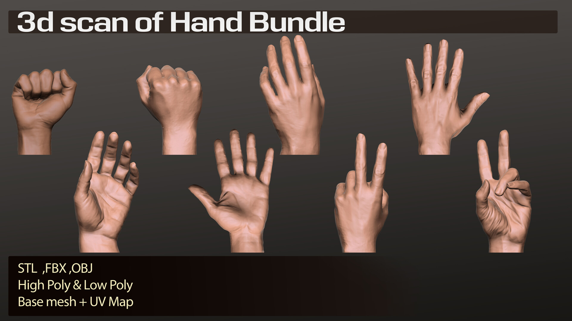 ArtStation - 3d scan of Hand Bundle