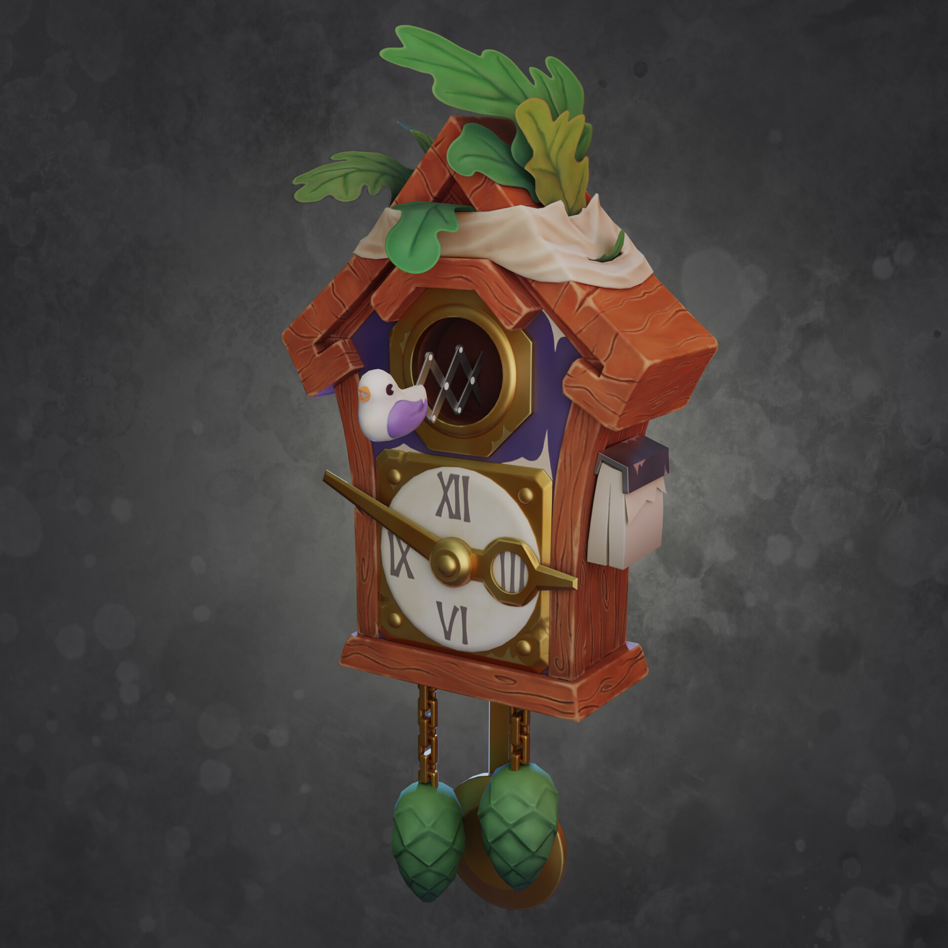 ArtStation - Stylized cuckoo clock