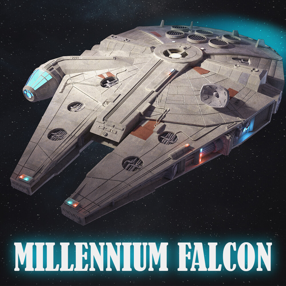 ArtStation - MILLENNIUM FALCON