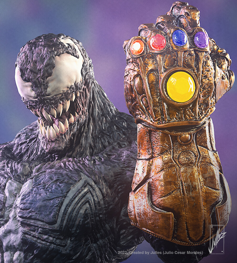 ArtStation - Venom Gauntlet Variant for 3D Print