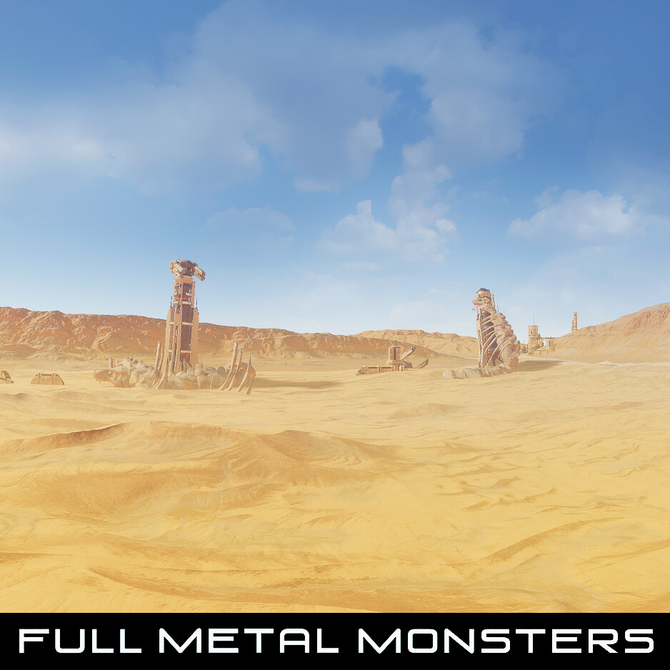 ArtStation - Desert Base Skybox