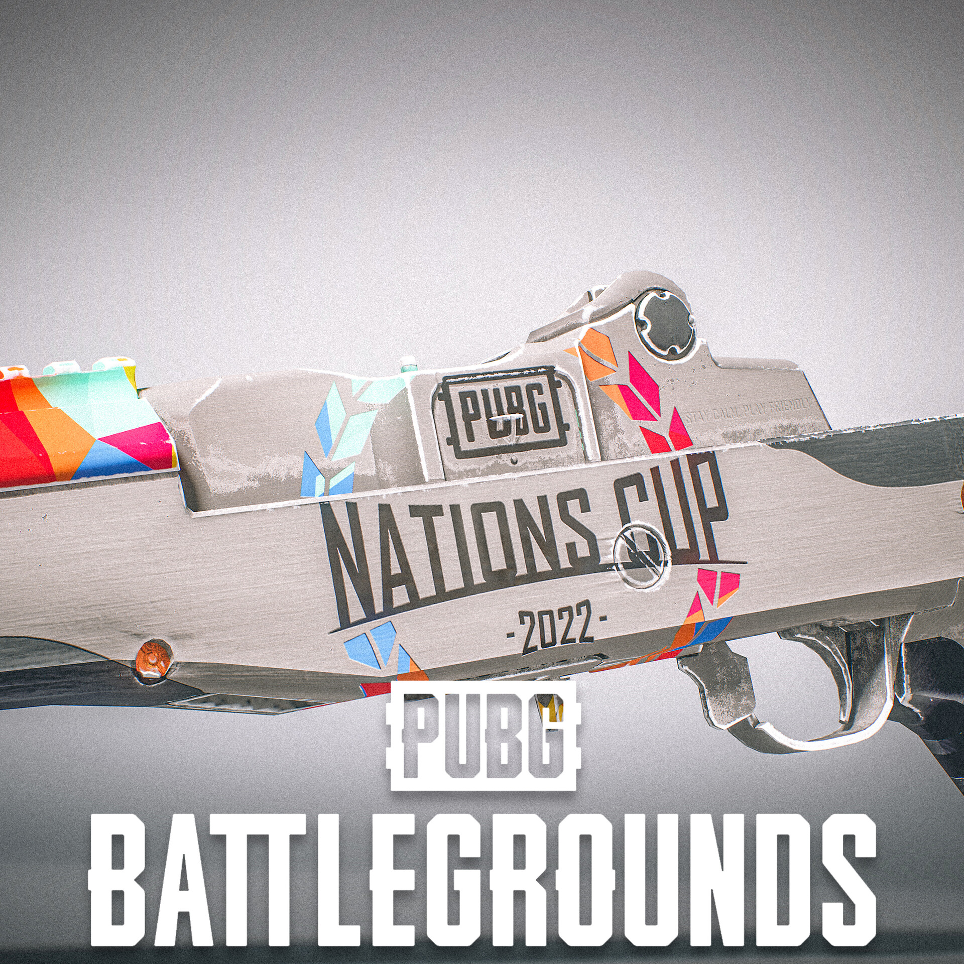 ArtStation - Mini-14 - PUBG Nations Cup Fanmade Skin