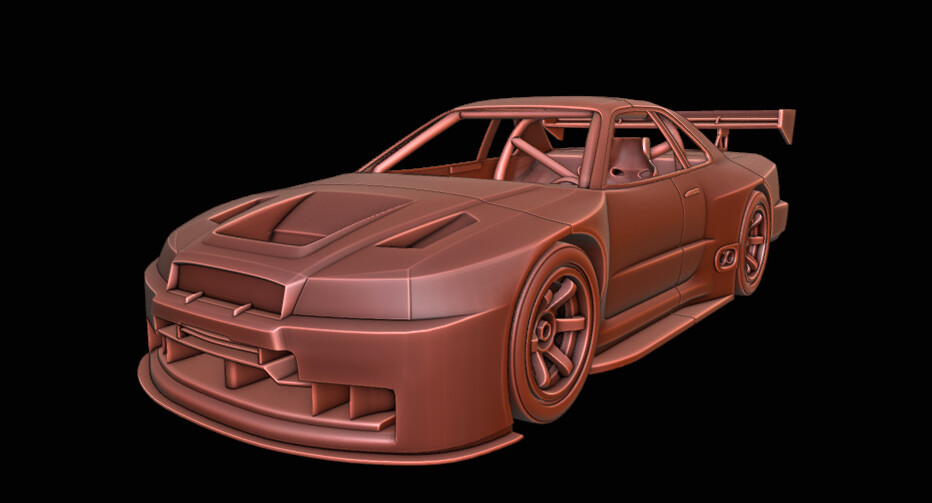 ArtStation - Nissan GT-R R34 JGTC 3D Printed Model | W.I.P