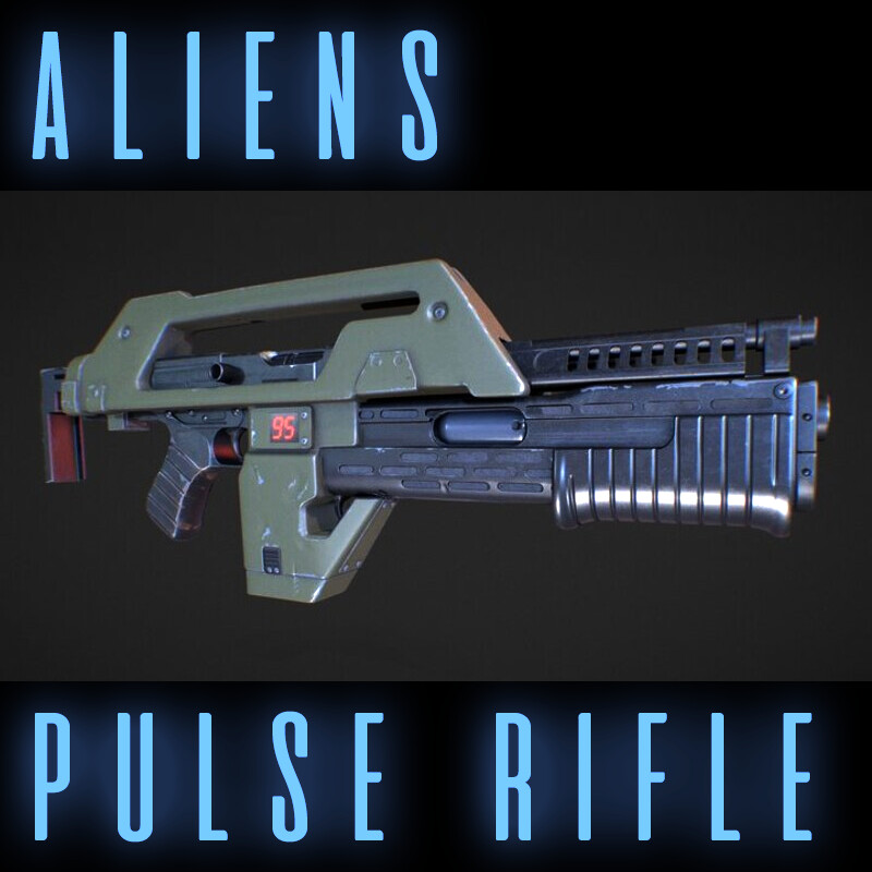ArtStation - Aliens Pulse Rifle